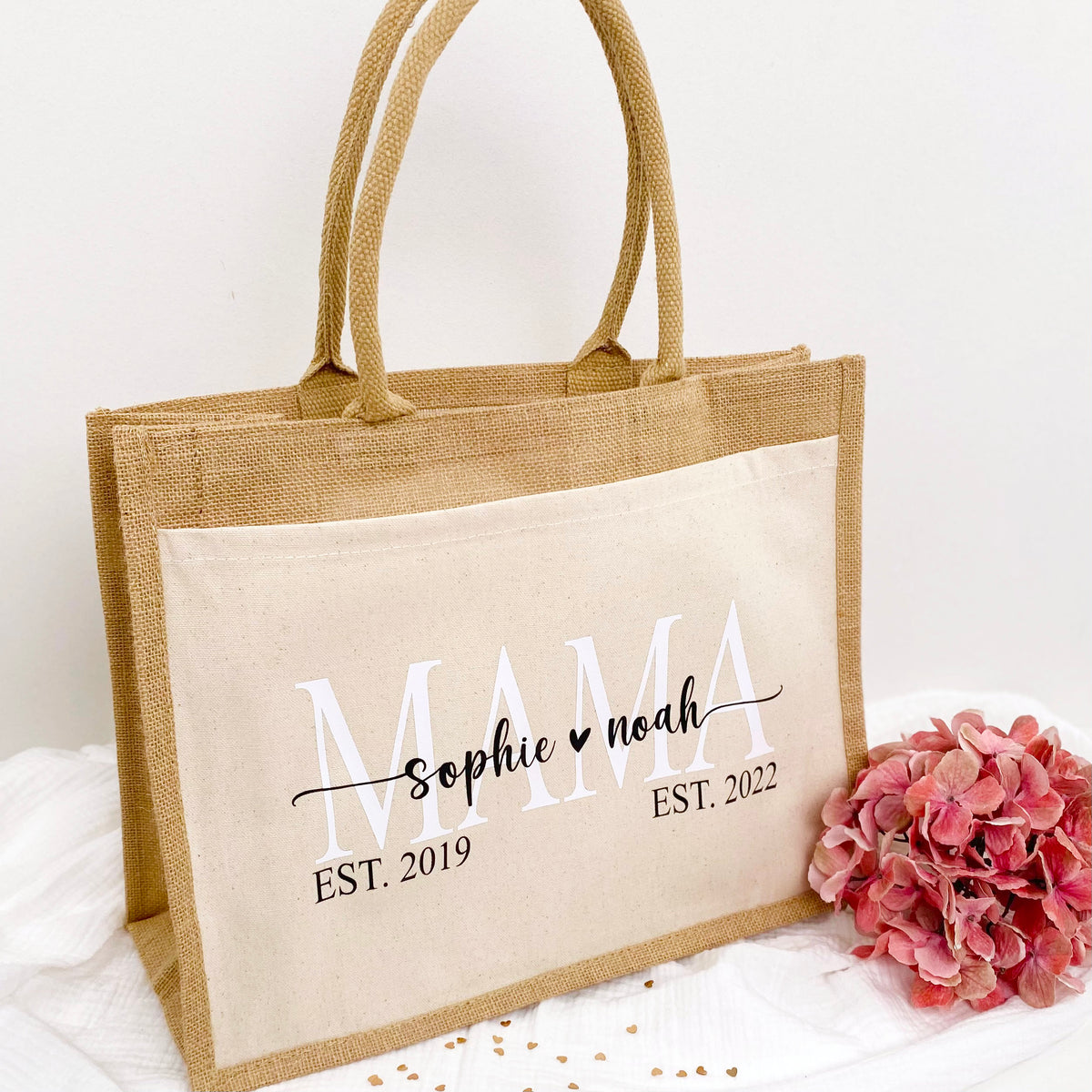Geschenk Mama - personalisierte Tasche mit Kindernamen – PlotterOtter